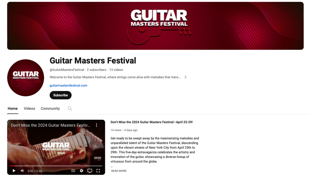 Unveiling the Guitar Masters Festival YouTube Channel: Your Ultimate ...